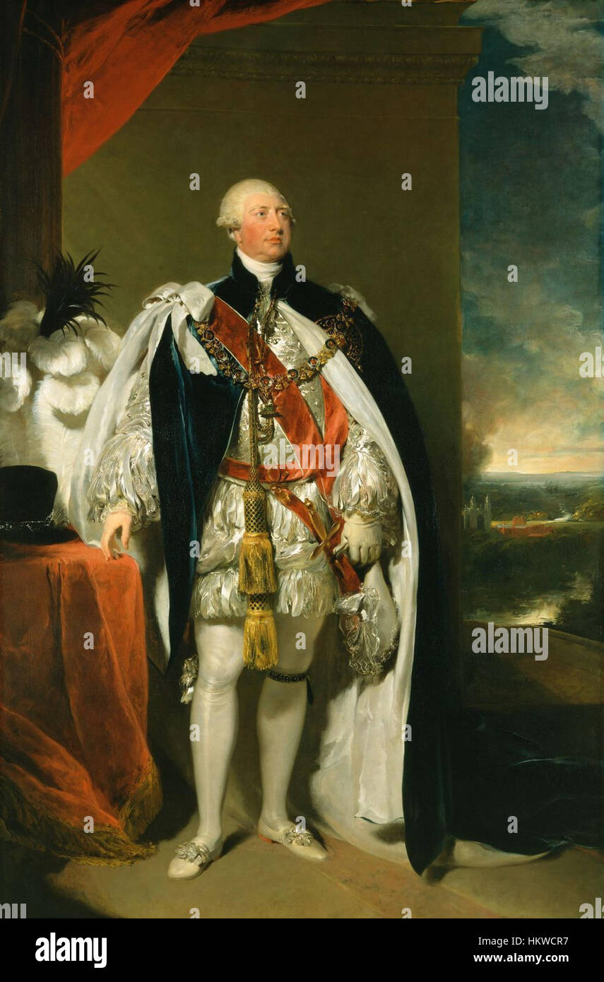 Portrait of King George III, painted in 1792, capturing his royal ...
