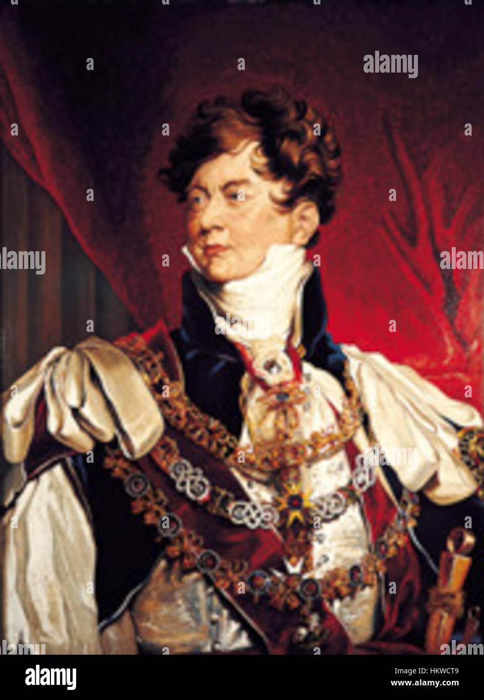 This portrait of George IV, King of the United Kingdom, showcases the ...
