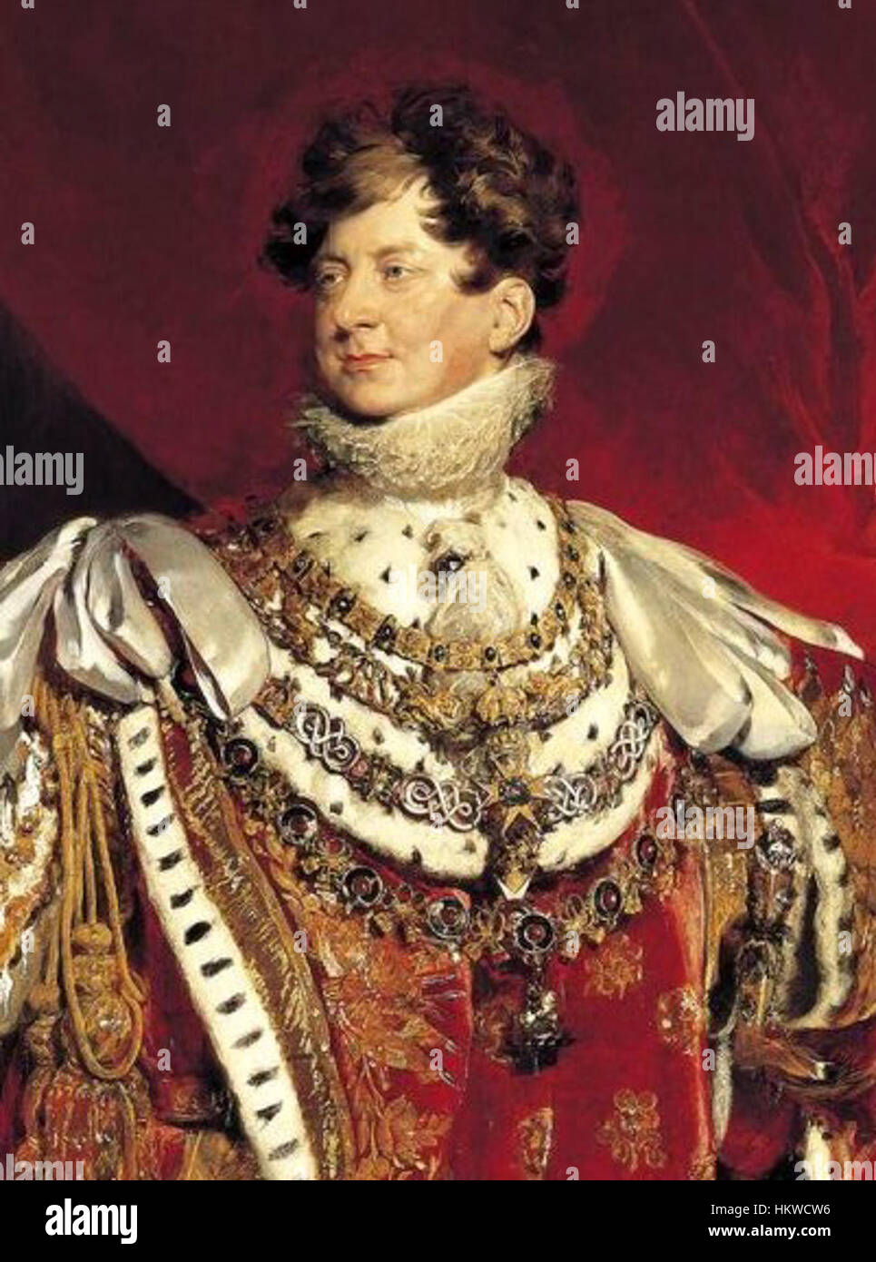 This portrait of George IV, painted during his reign as King of Great ...