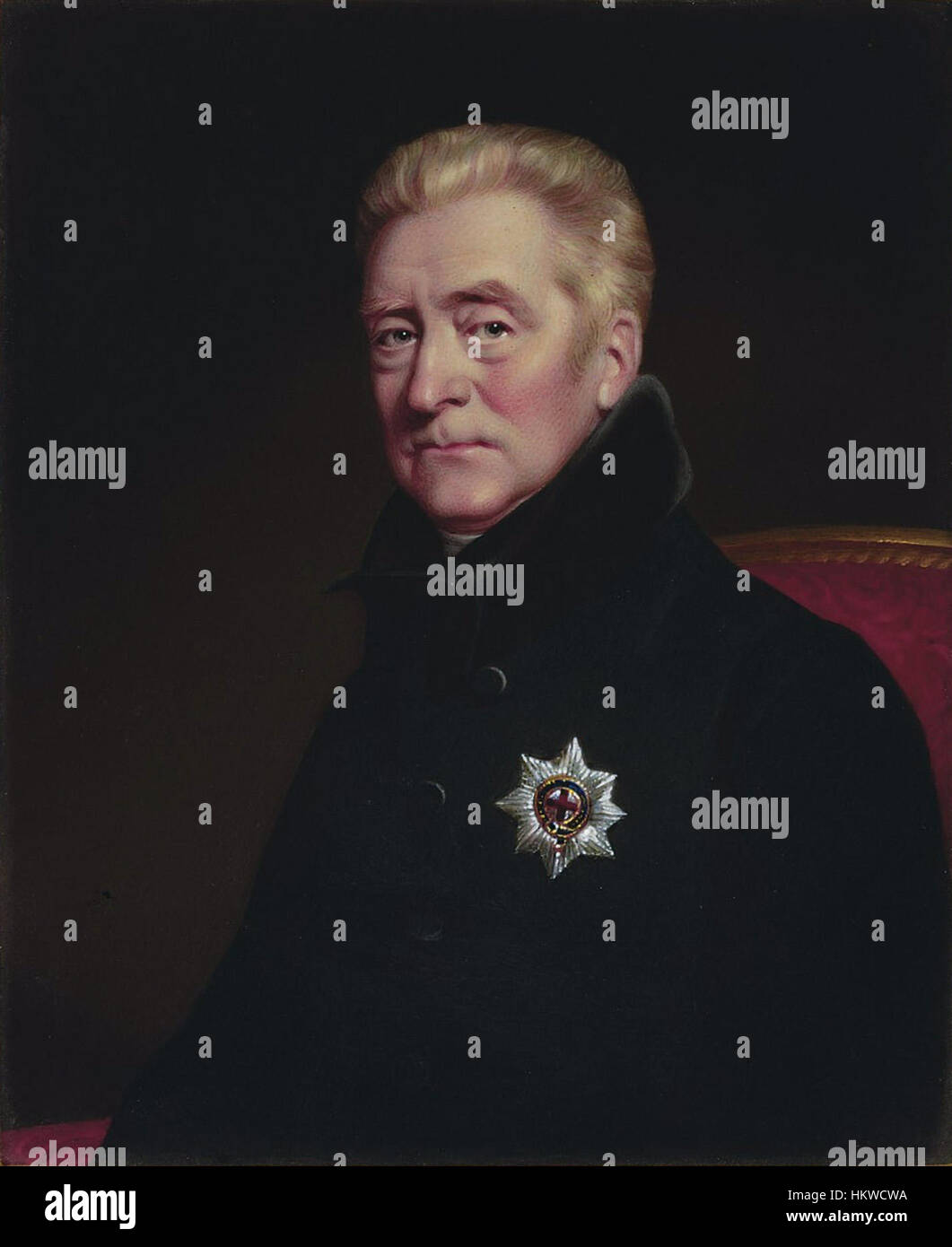 The portrait of George John, 2nd Earl Spencer, by Henry Pierce Bone ...