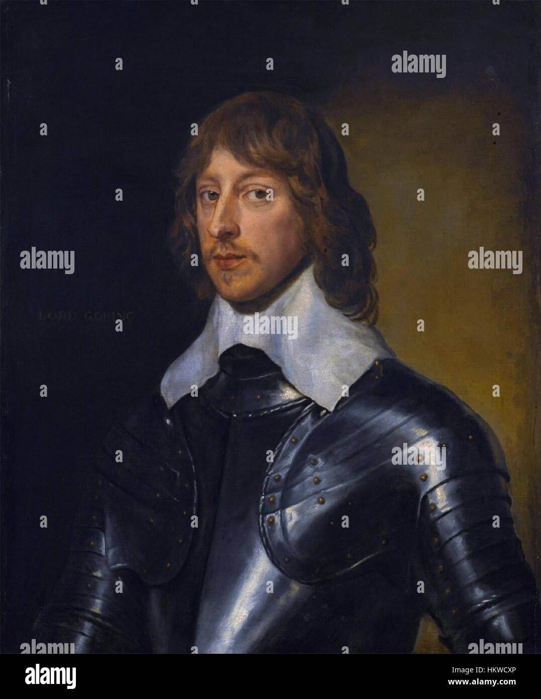 A portrait of George Lord Goring, painted by Anthony van Dyck in the ...
