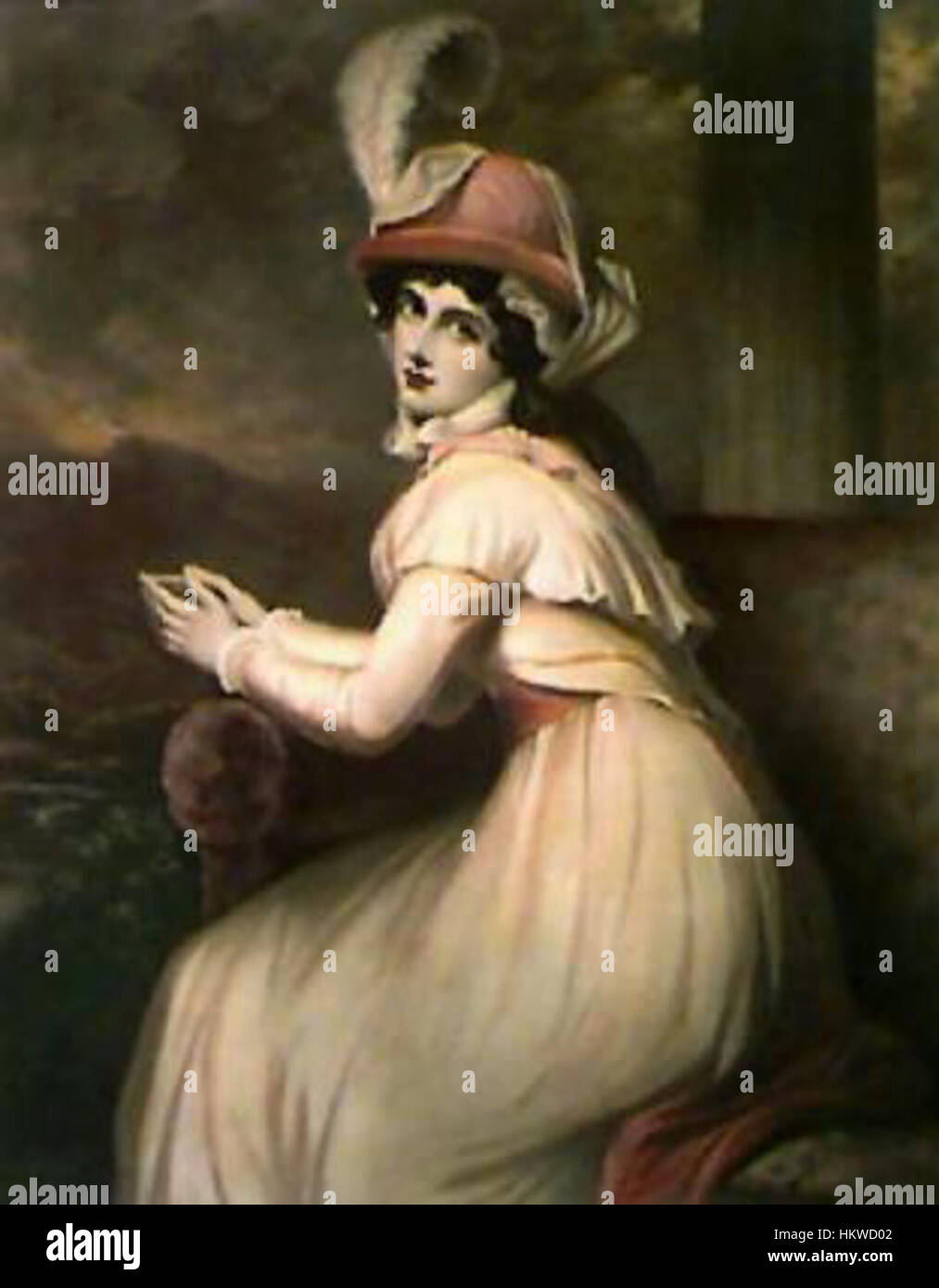 George Romney - Lady Hamilton as Ambassadress Stock Photo - Alamy