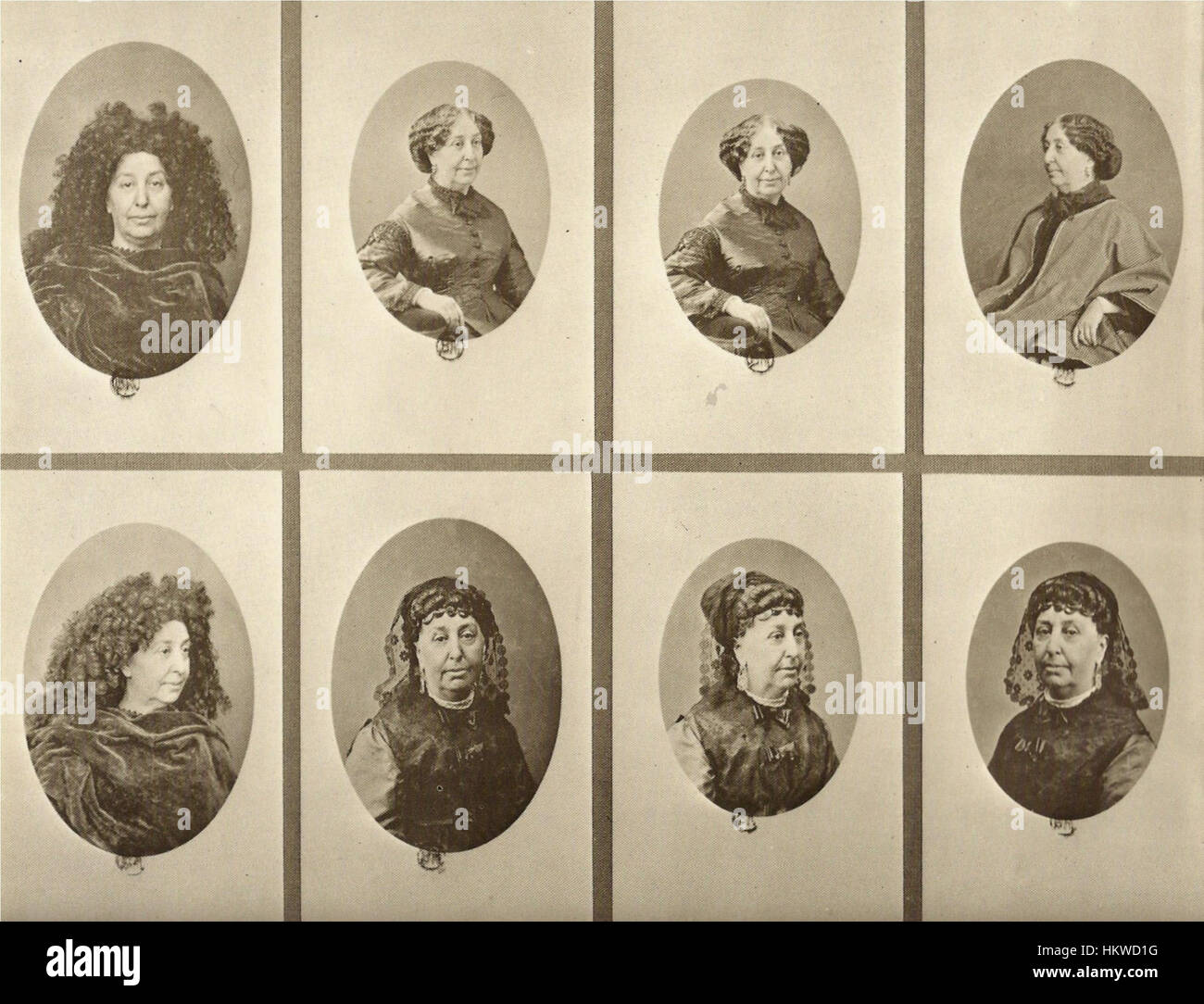 This portrait collection of George Sand captures the renowned French ...