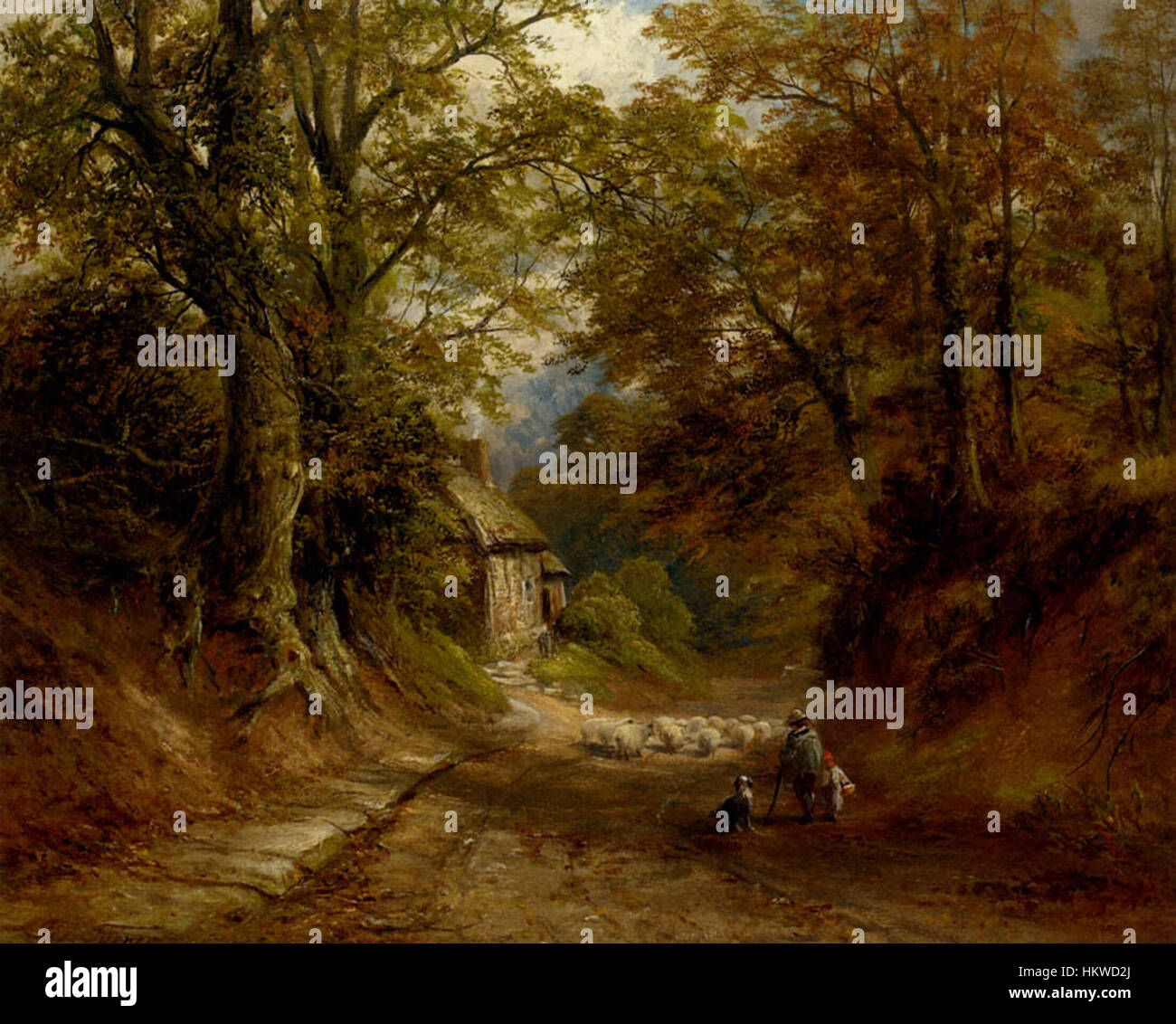 George Turner's 'The Old Cottage Littleover Lane' presents a nostalgic ...