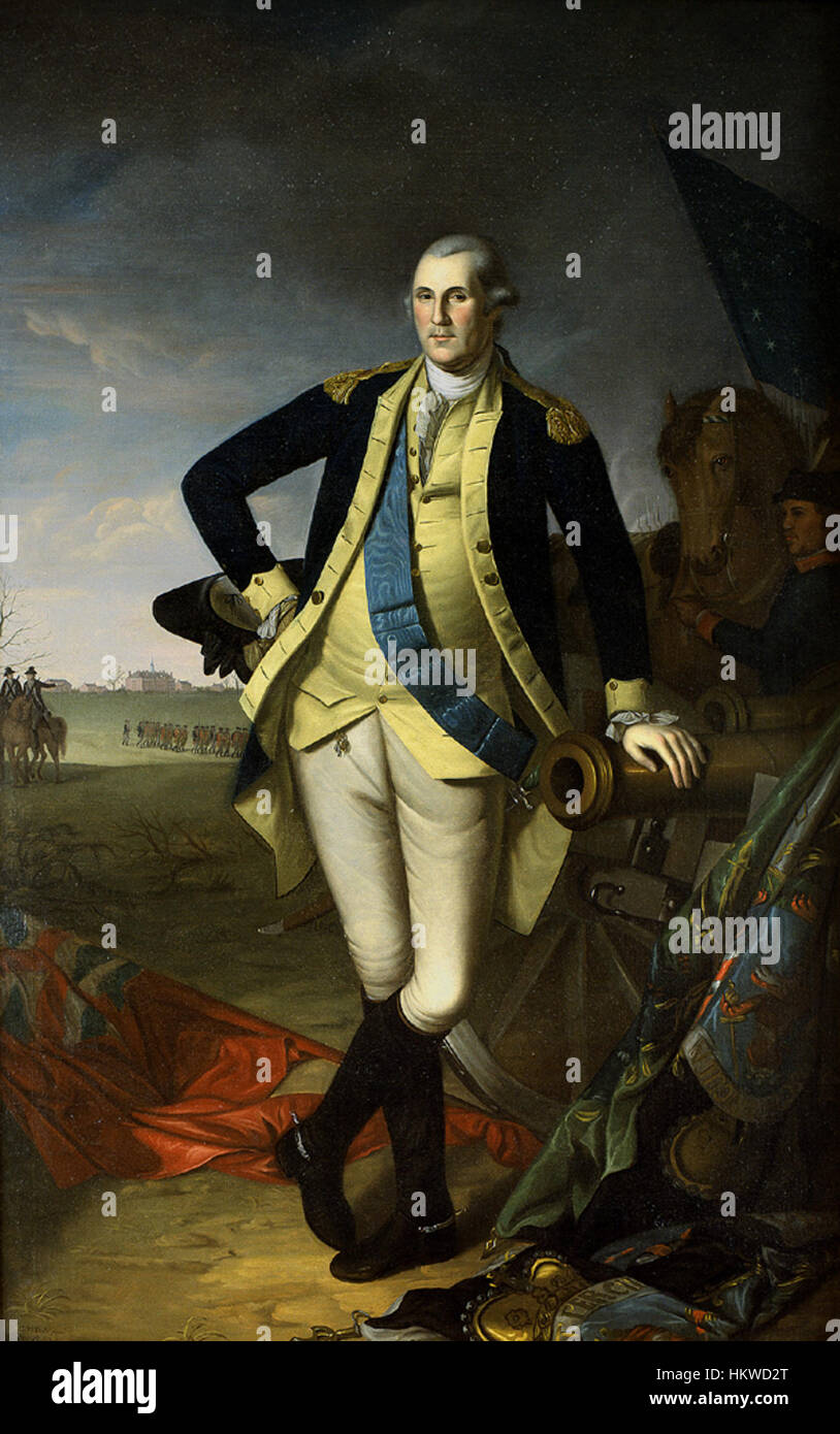 *George Washington at Princeton* is a historical oil painting capturing ...