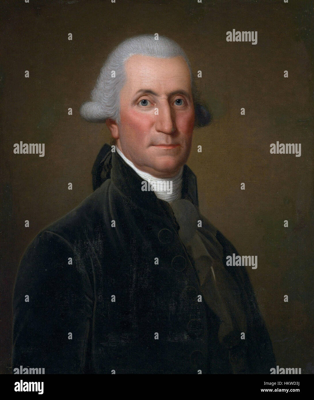 This portrait of George Washington by Adolf Ulrik Wertmuller captures ...