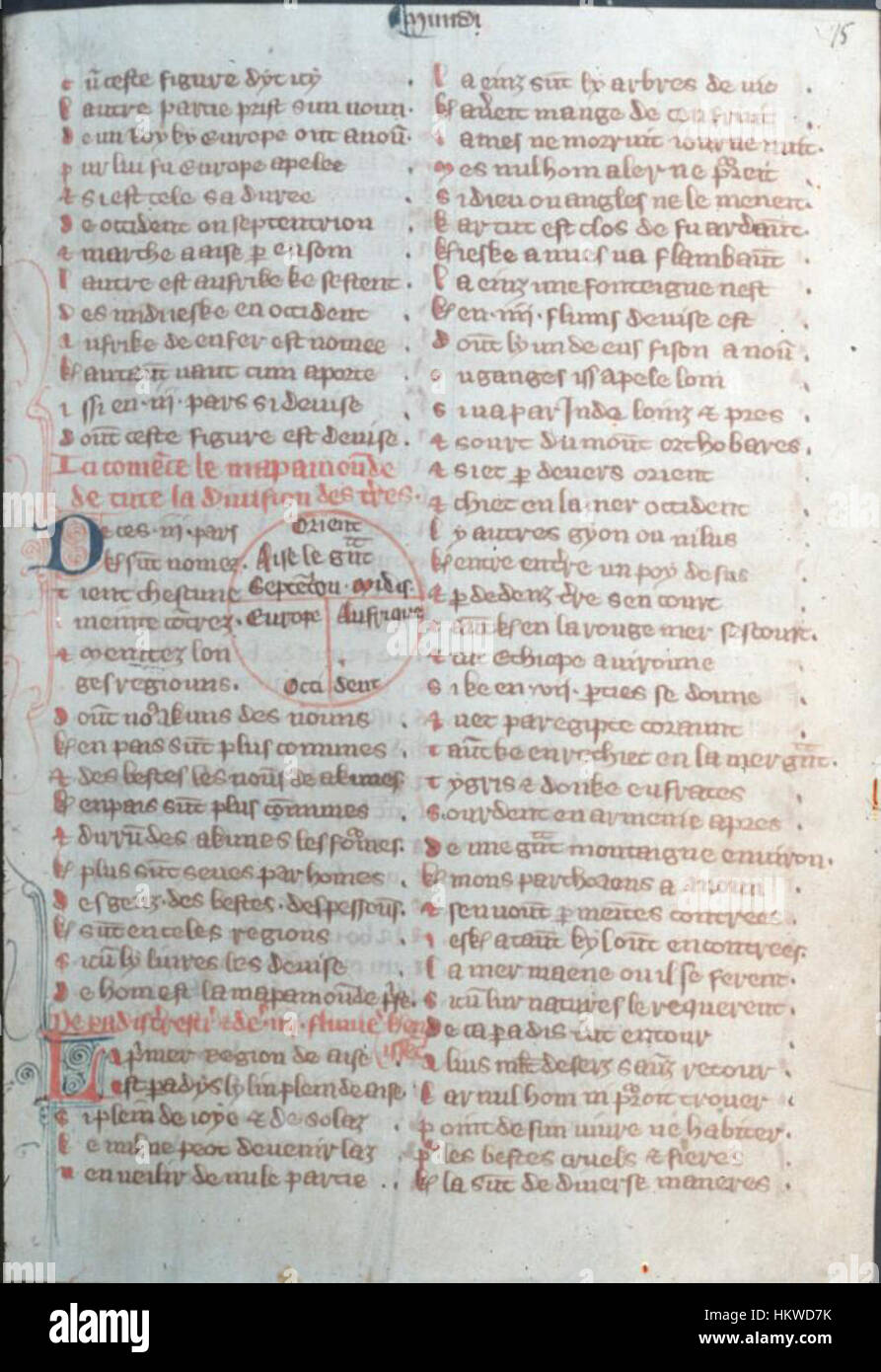 The Mappa Mundi, held at the Bodleian Libraries, is a medieval map of ...