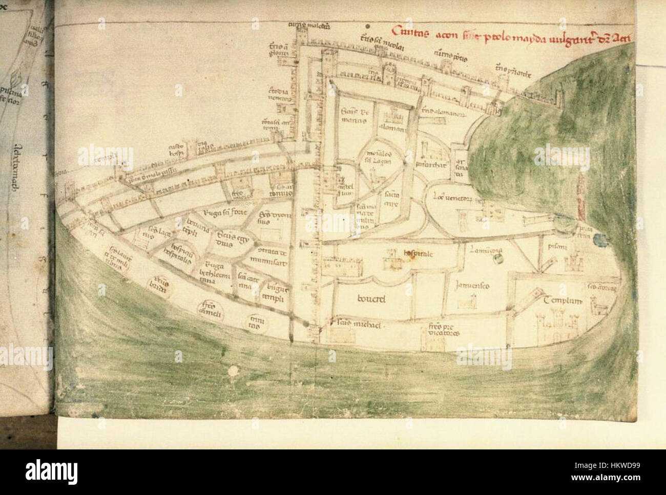 Bodleian Libraries, Map of Acre Stock Photo - Alamy