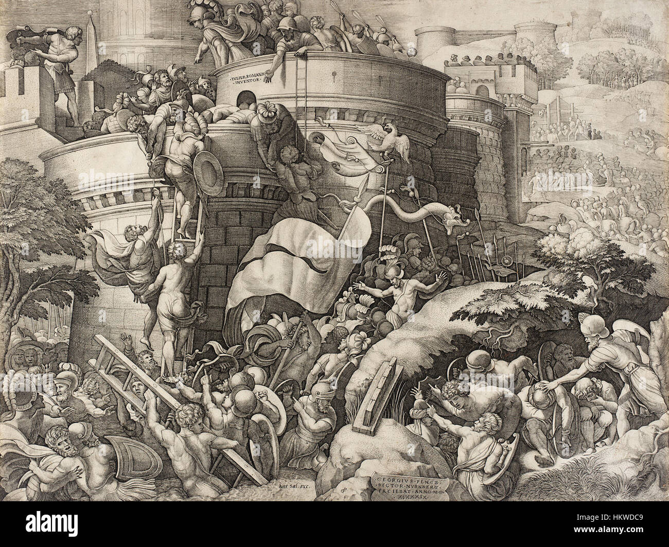 Georg Pencz's 'The Capture of Carthage' portrays the dramatic ...