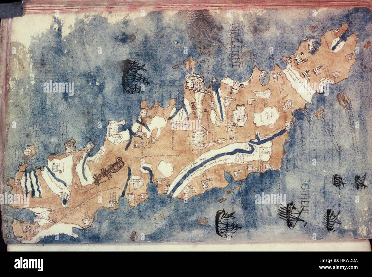 A historical map of Crete (Candia), held in the Bodleian Libraries ...