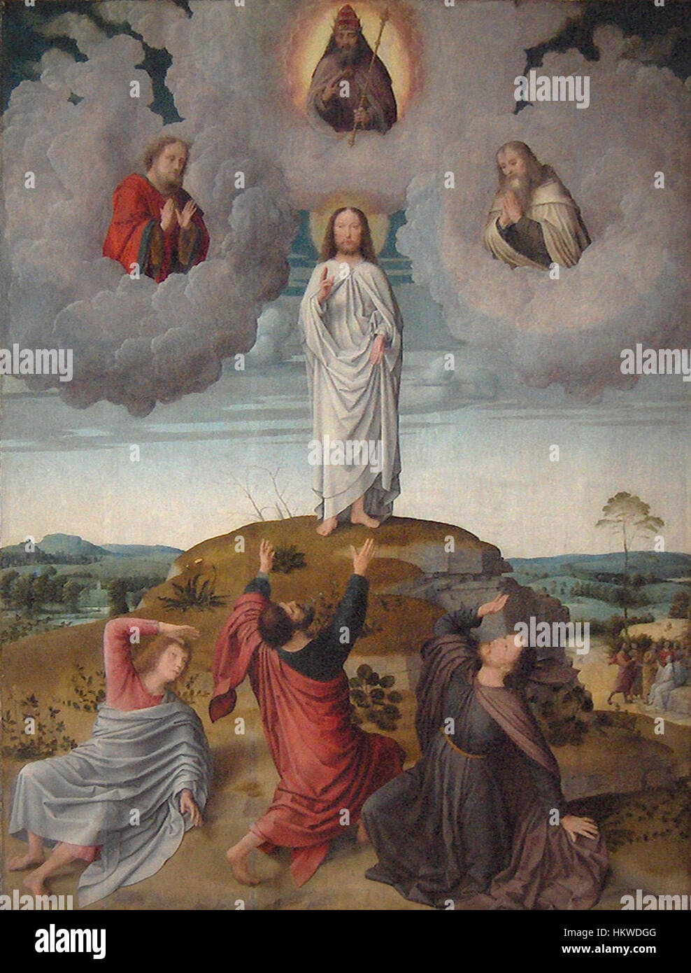 'Transfiguration of Christ' by Gerard David illustrates the divine ...