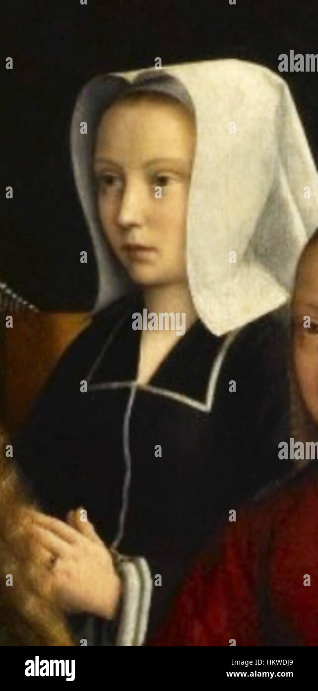 A cropped version of Gerard Davidâ€™s portrait of Cornelia Cnoop ...