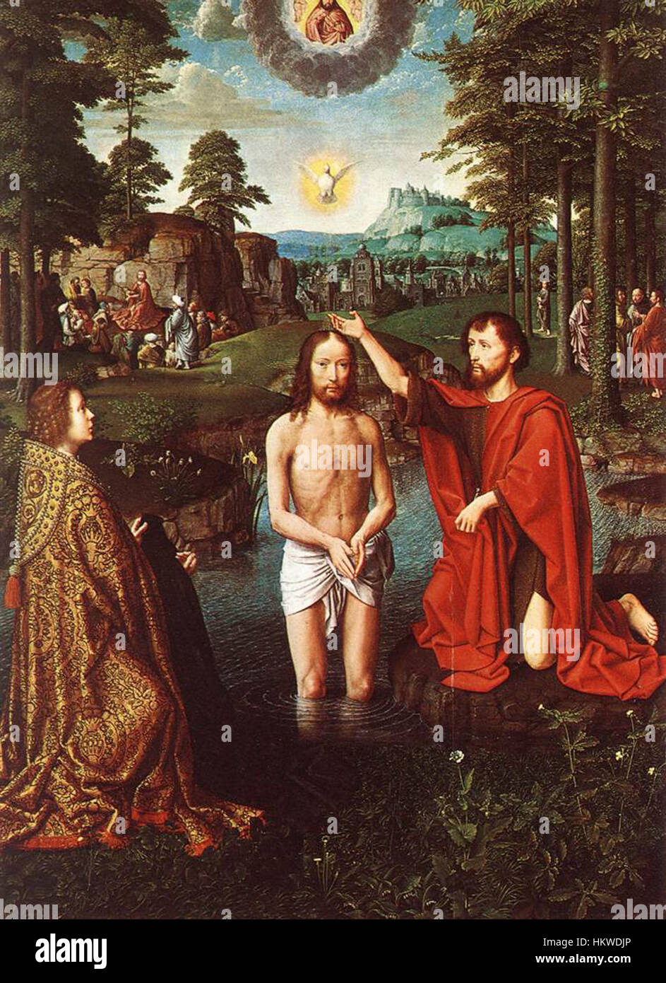 Gerard David's central panel of the 'Triptych of Jean Des Trompes ...