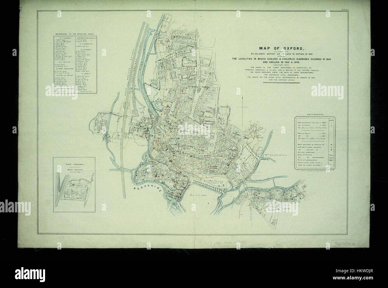 This map from the Bodleian Libraries in Oxford depicts the layout and ...