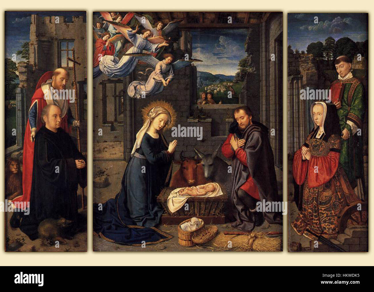 Nativity painting hi-res stock photography and images - Alamy