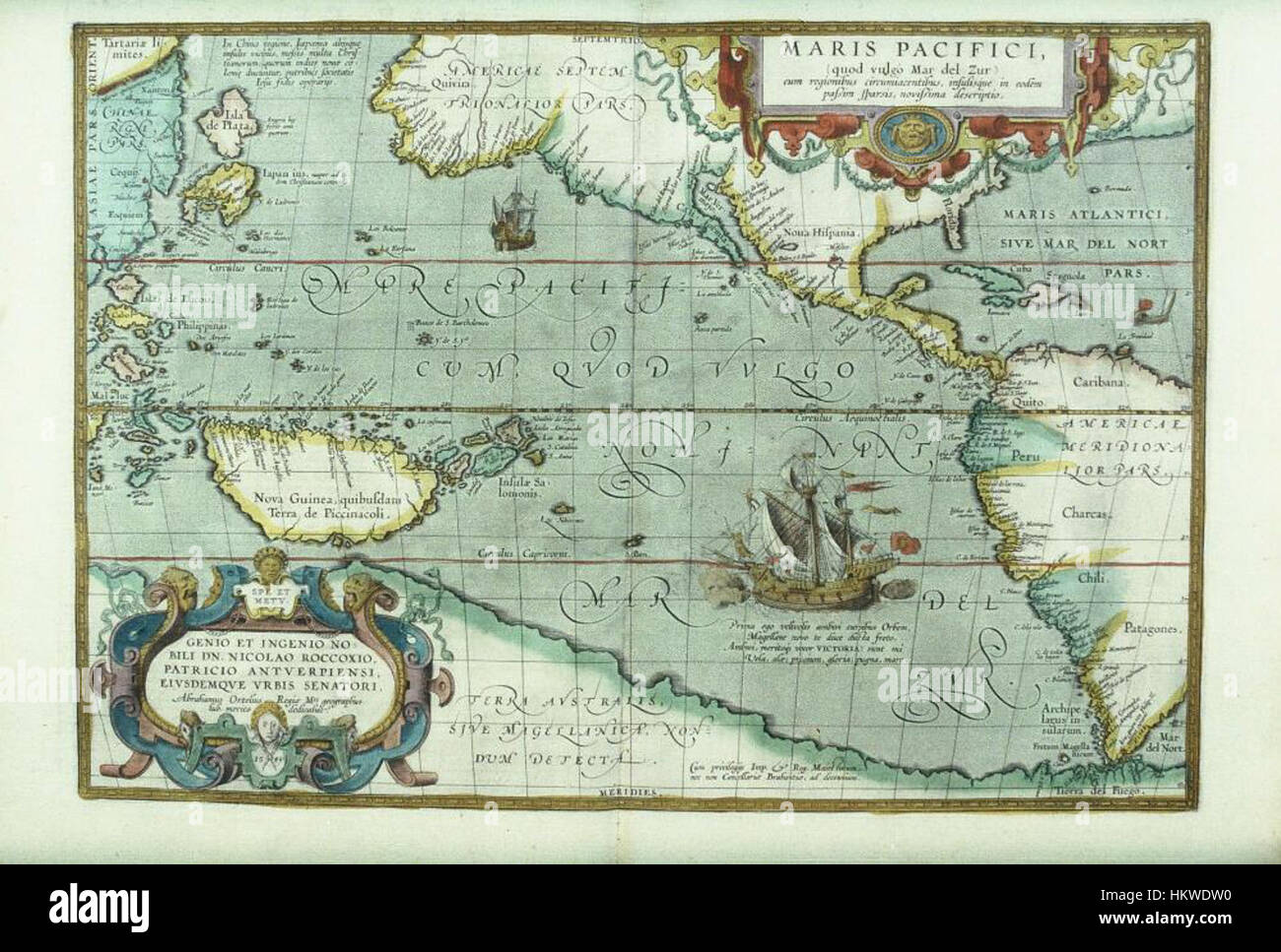 'Maris Pacifici,' a map from 1589 held by the Bodleian Libraries ...