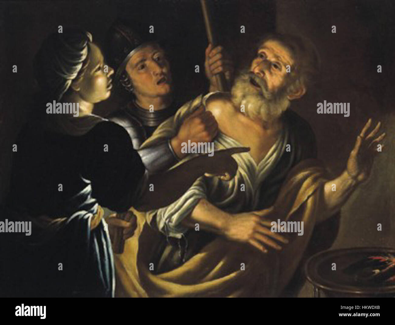'The Denial of Saint Peter' by Gerard Seghers captures a pivotal moment ...