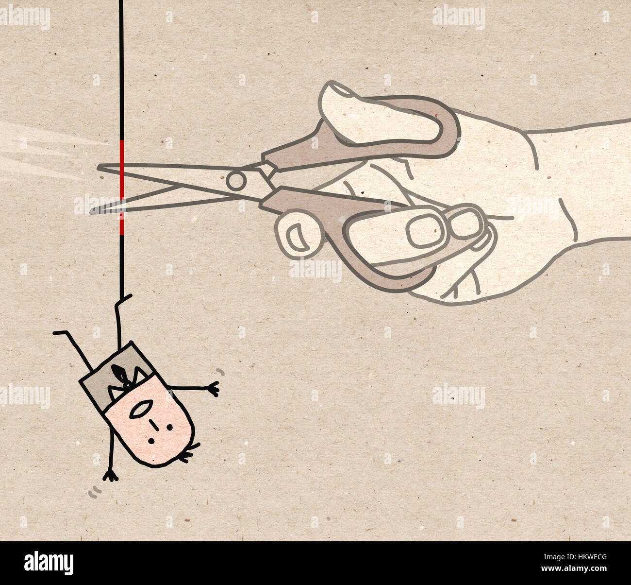 Big hand cartoon character cutting hi-res stock photography and images ...