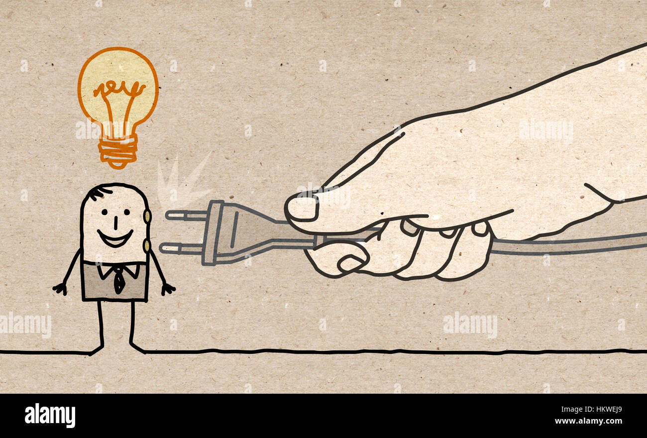 Human plugged in hi-res stock photography and images - Alamy