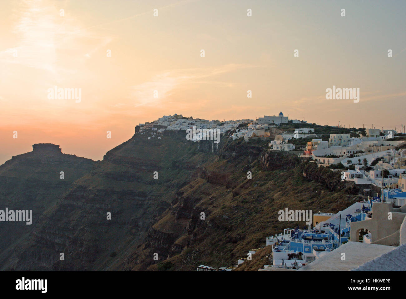 Santorini sunset view hi-res stock photography and images - Alamy