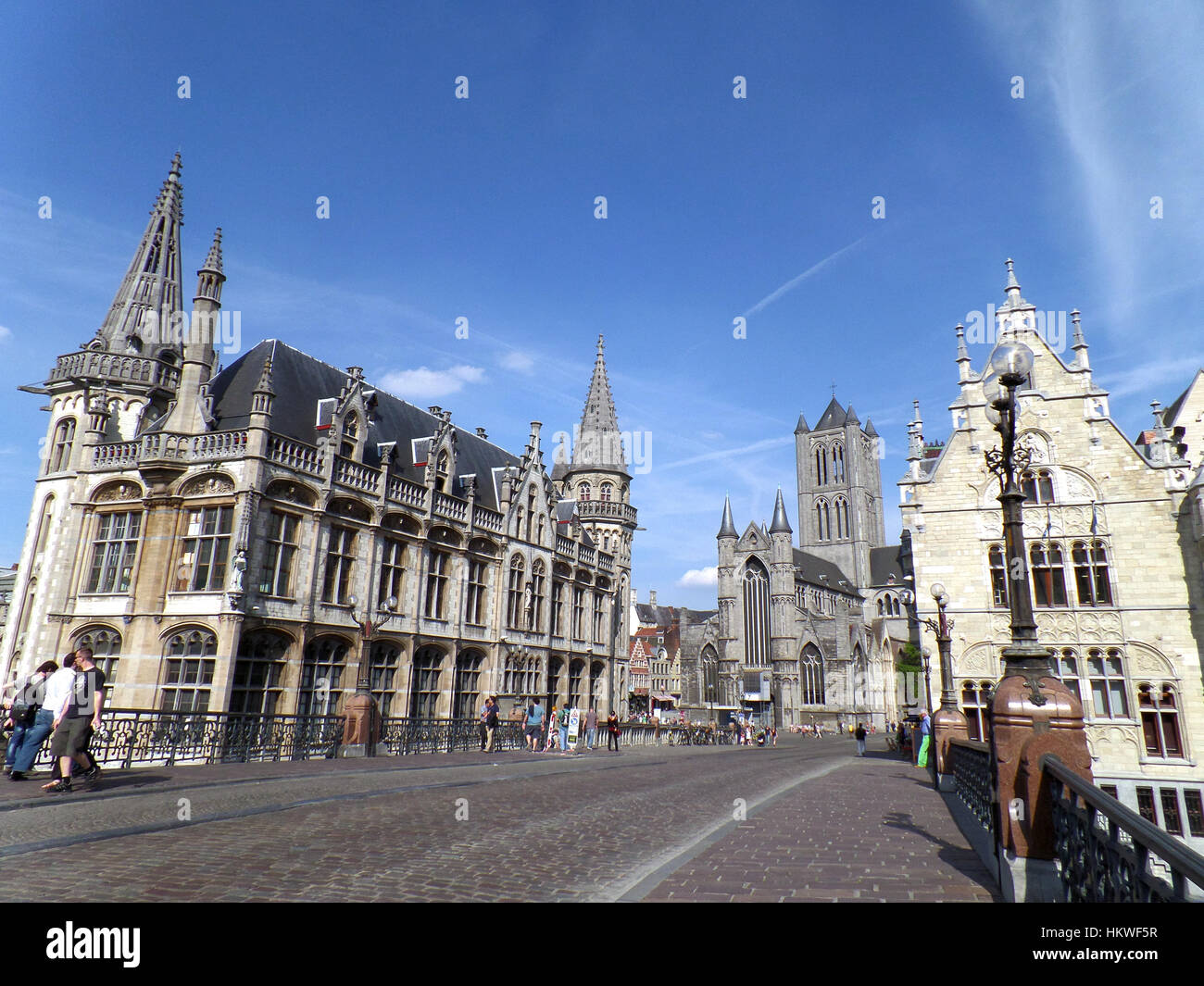 St Michaels bridge and the stunning historical architecture in the old ...