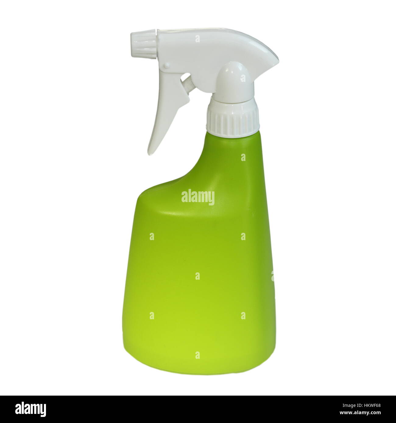 green plastic water sprayer isolated over white background Stock Photo ...
