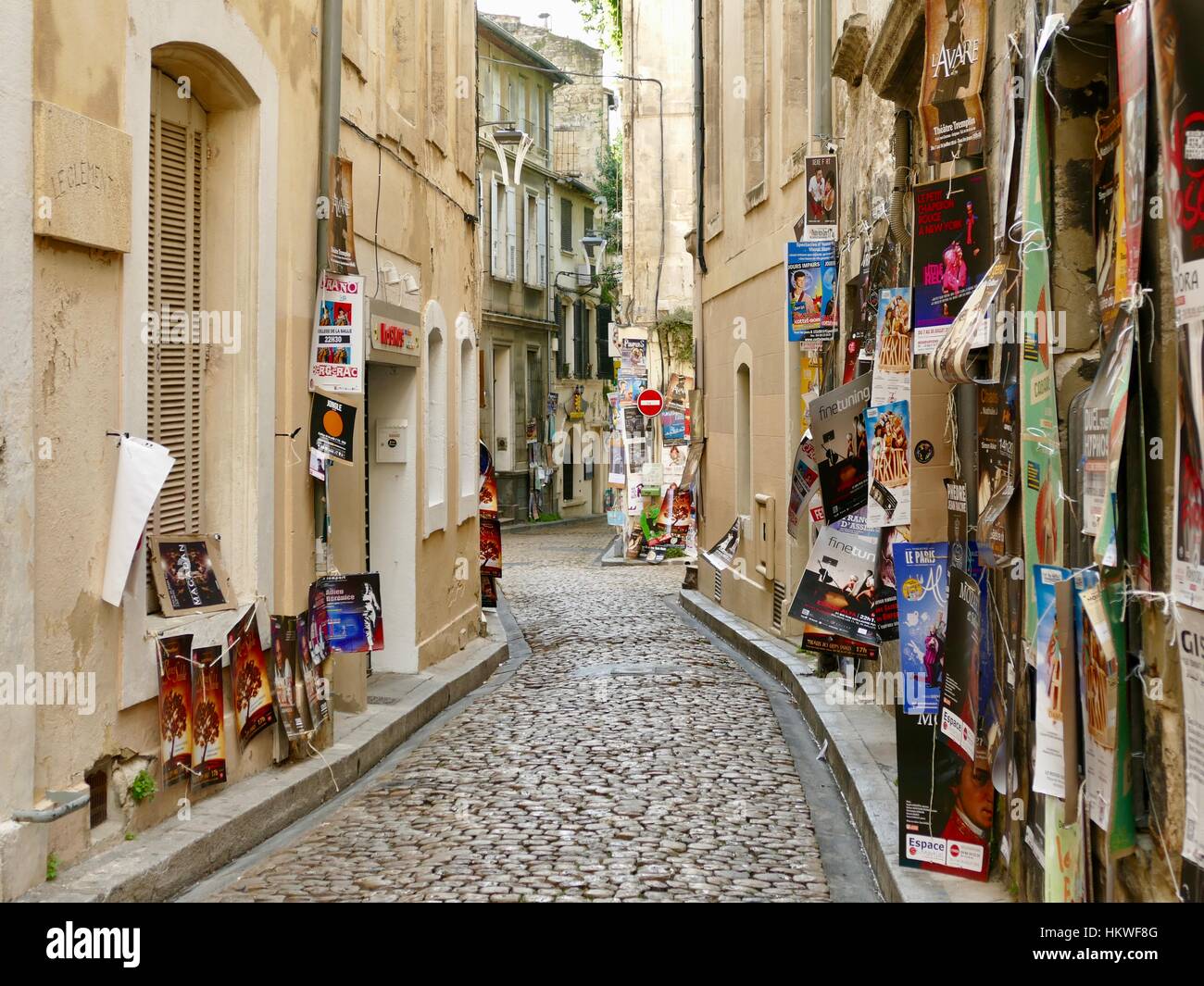 Street and advertising playbills, Avignon Festival, Festival d'Avignon ...