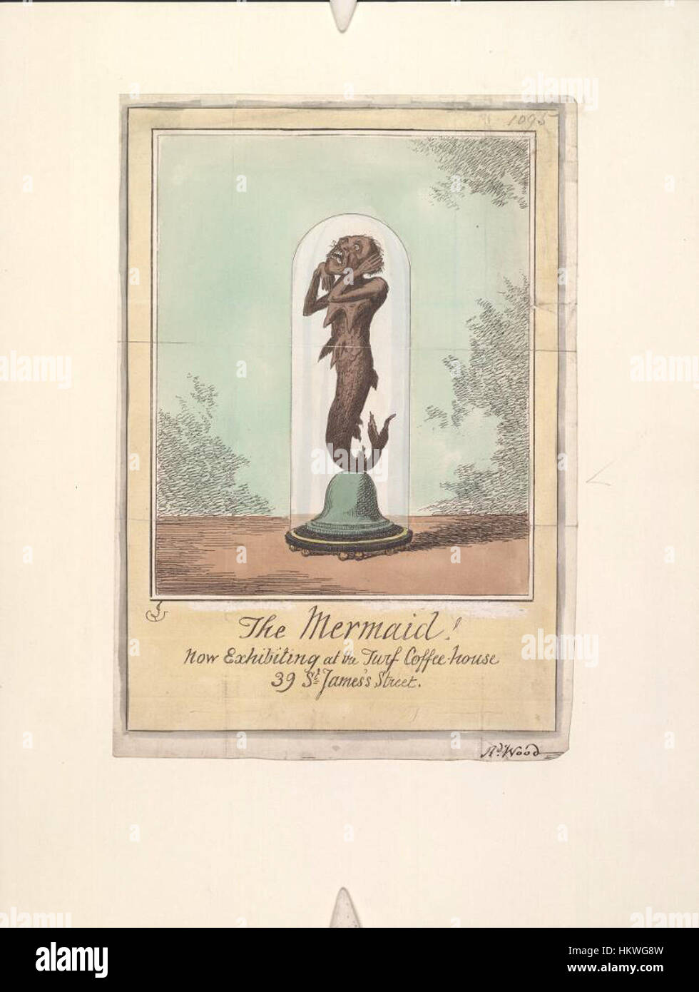 This artwork from the Bodleian Libraries depicts a mermaid, a mythical ...