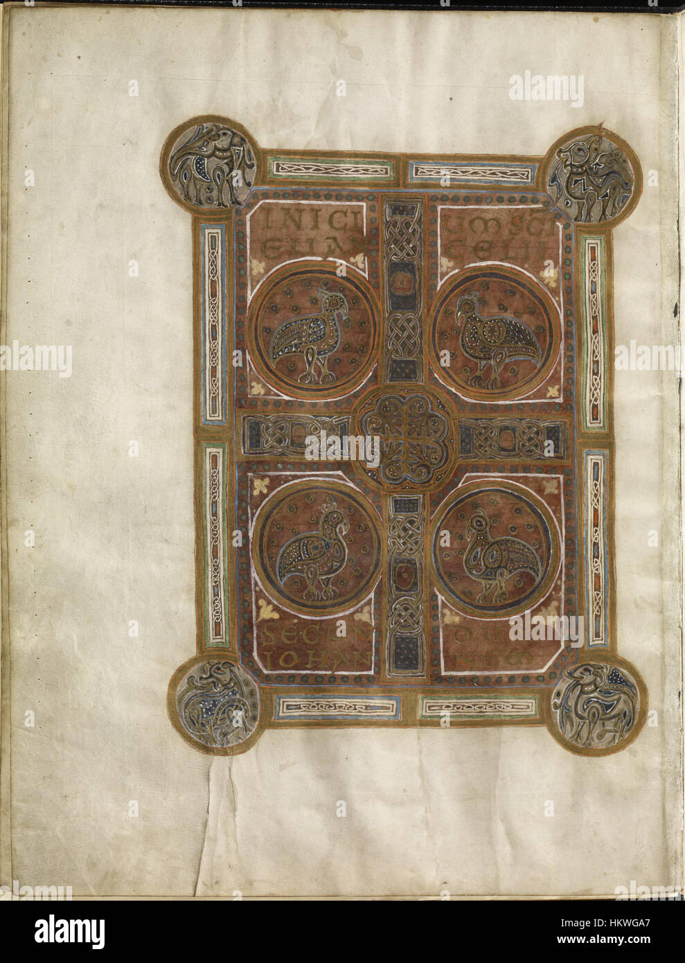 An elaborately decorated German text page from the Walters manuscript ...