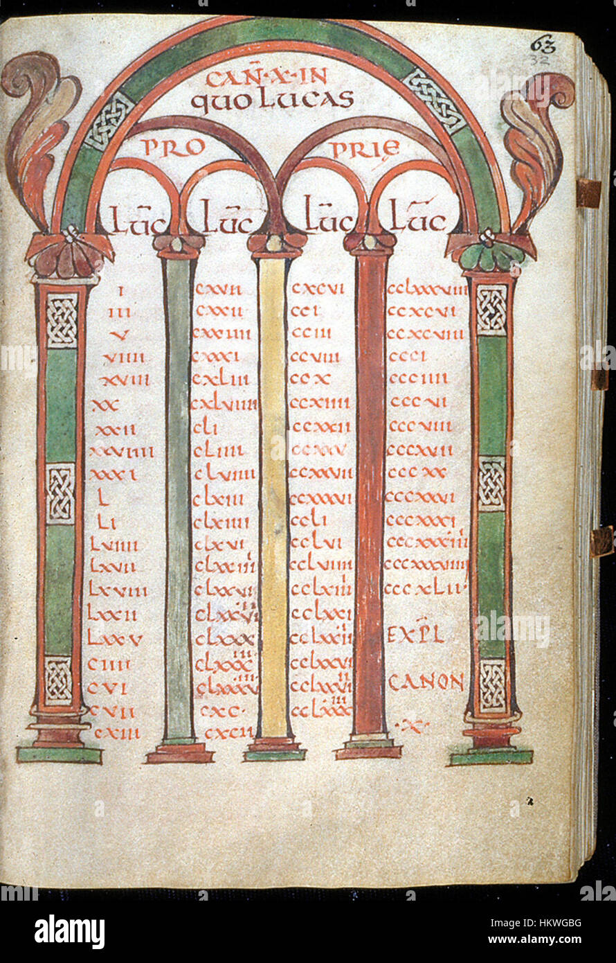 A leaf from a medieval gospel, housed in the Walters Art Museum (W432R ...