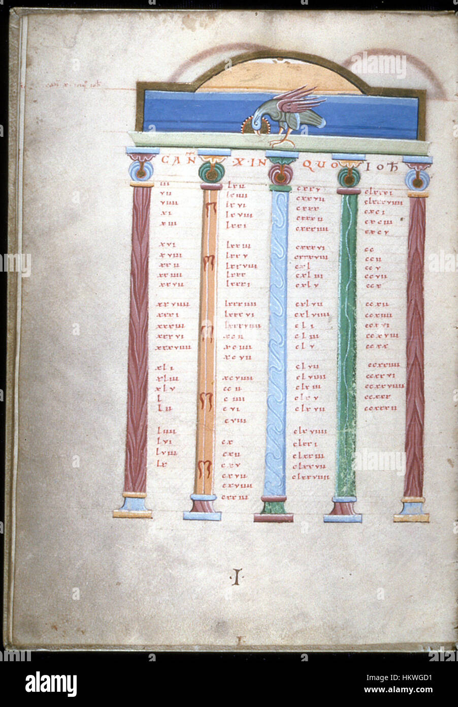 This leaf from a medieval German gospel manuscript, housed at the ...