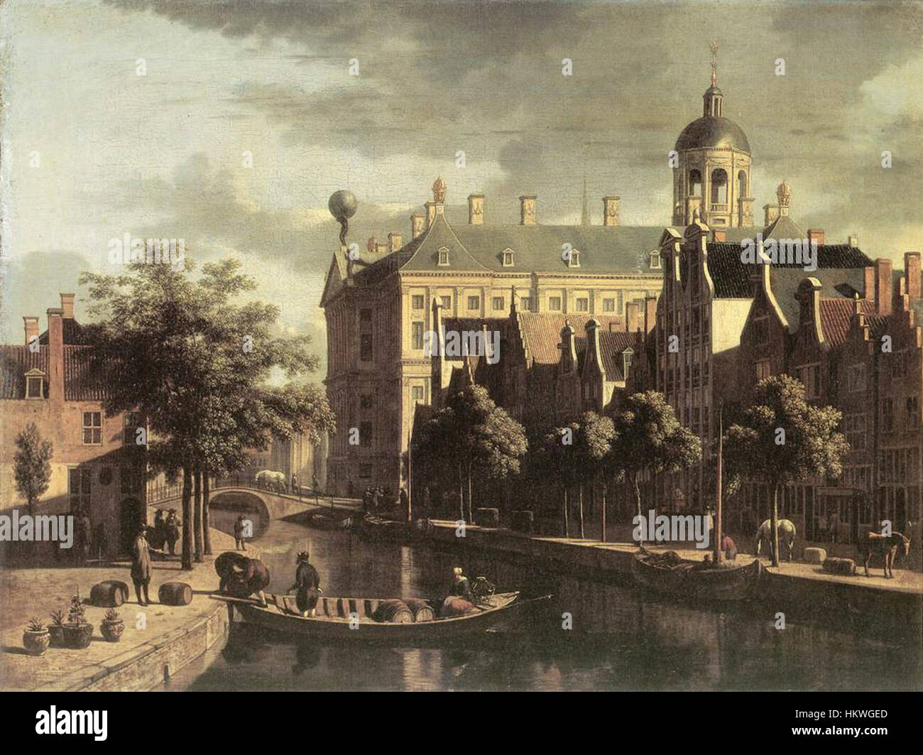 Gerrit Adriaensz. Berckheyde’s 17th-century painting portrays a scene ...