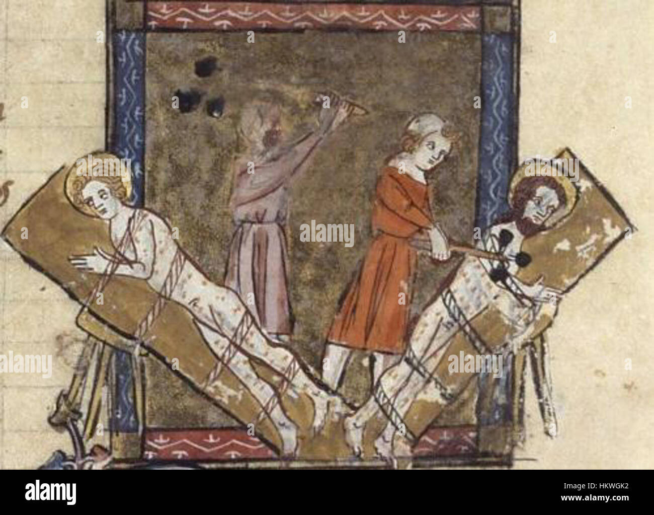 'Gervase and Protase' is an artwork depicting the saints Gervase and ...