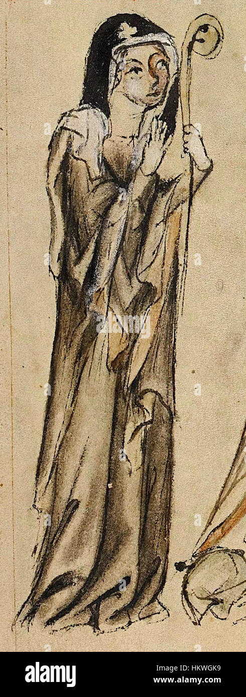 The 'Gertrude of Merania' from the Hedwig Codex is a medieval ...