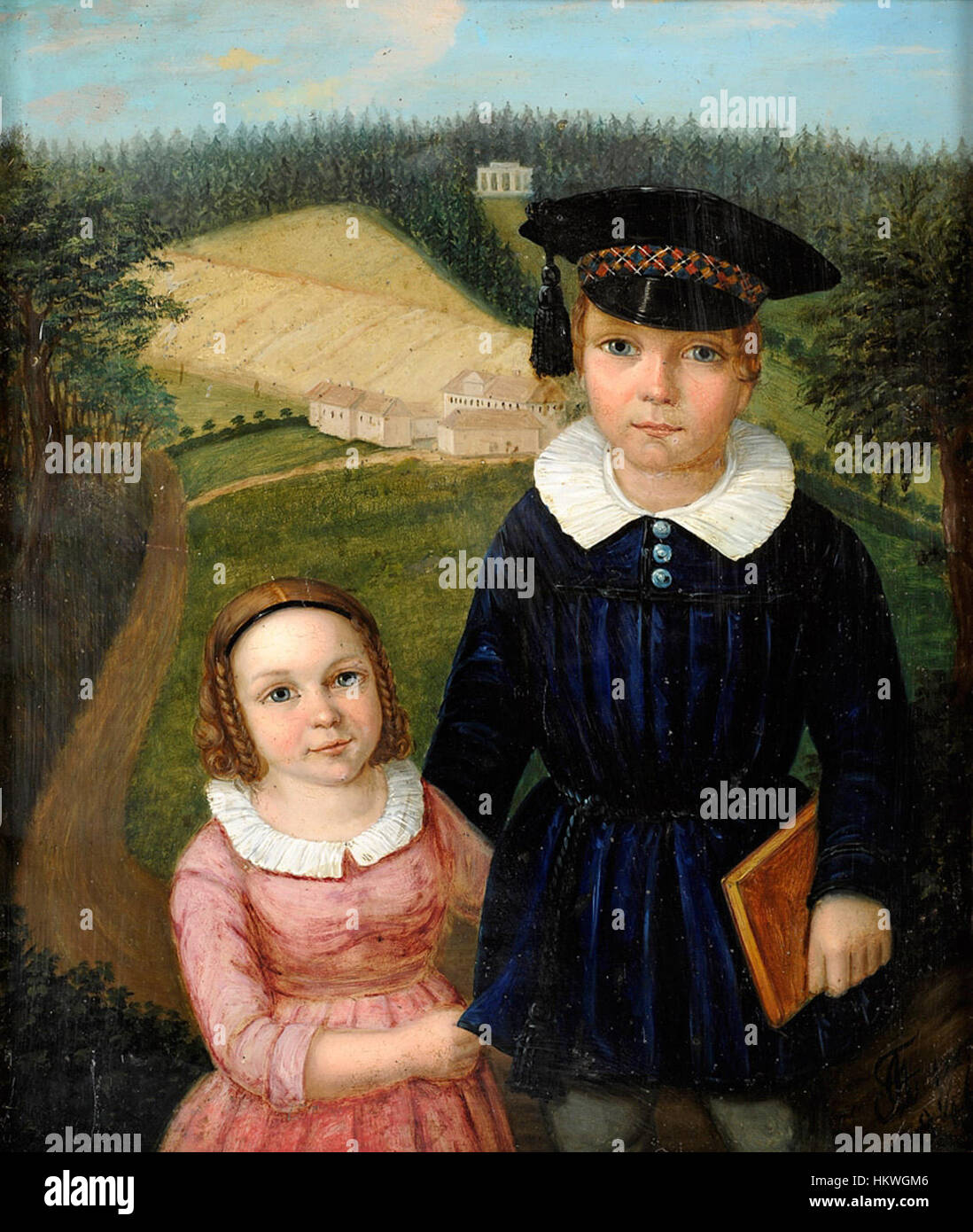 This 1840 painting portrays a pair of siblings, capturing their ...