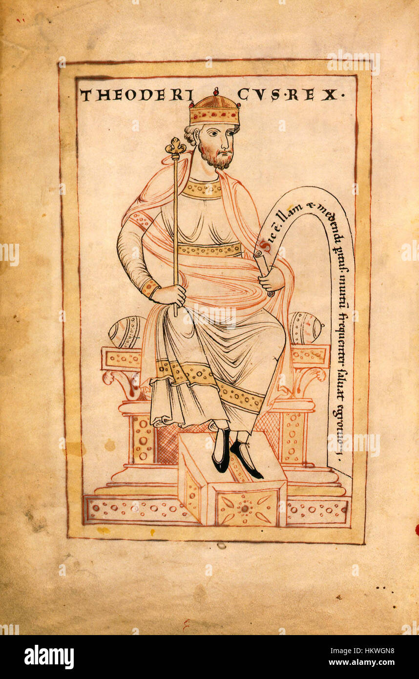 *Gesta Theodorici* portrays Theodoric the Great, the king of the ...