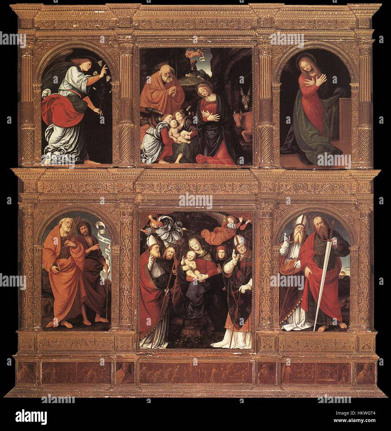 The GFerrari polyptych, located in Novara, is an important multi-panel ...