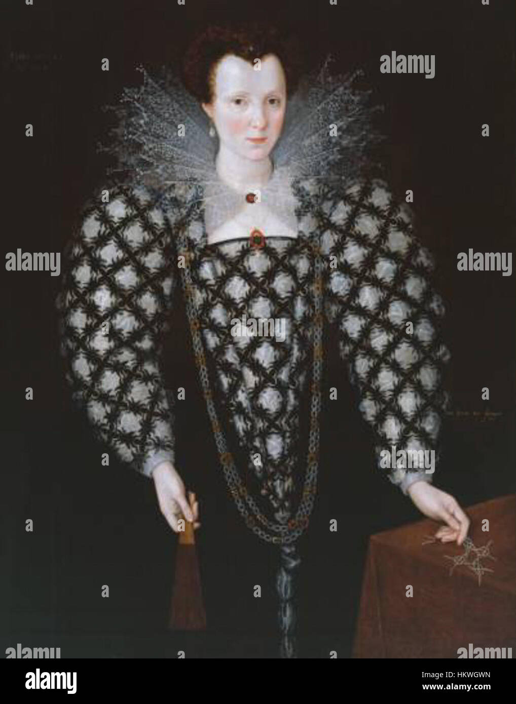 This 17th-century portrait by Gheeraerts captures Mary Rogers, a figure ...