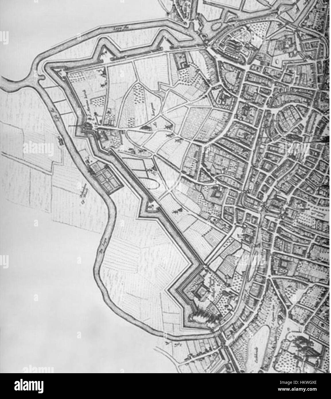 This 1641 map of Ghent, Belgium, created by Hondius, showcases the city ...