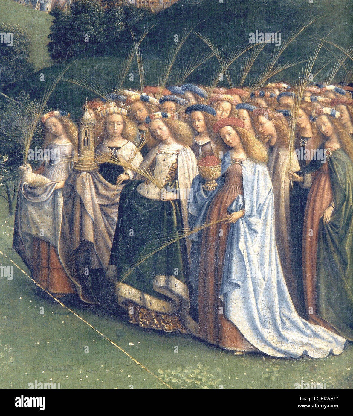 The 'Ghent Altarpiece' is a famous polyptych created by the Van Eyck ...