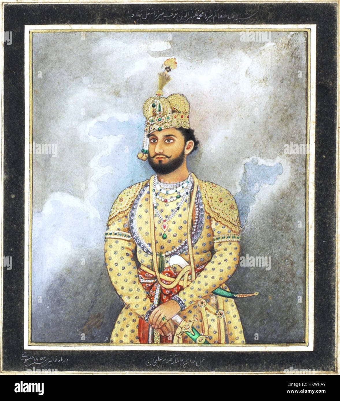 A portrait or artwork of Ghulam Ali Khan, an influential figure in his ...