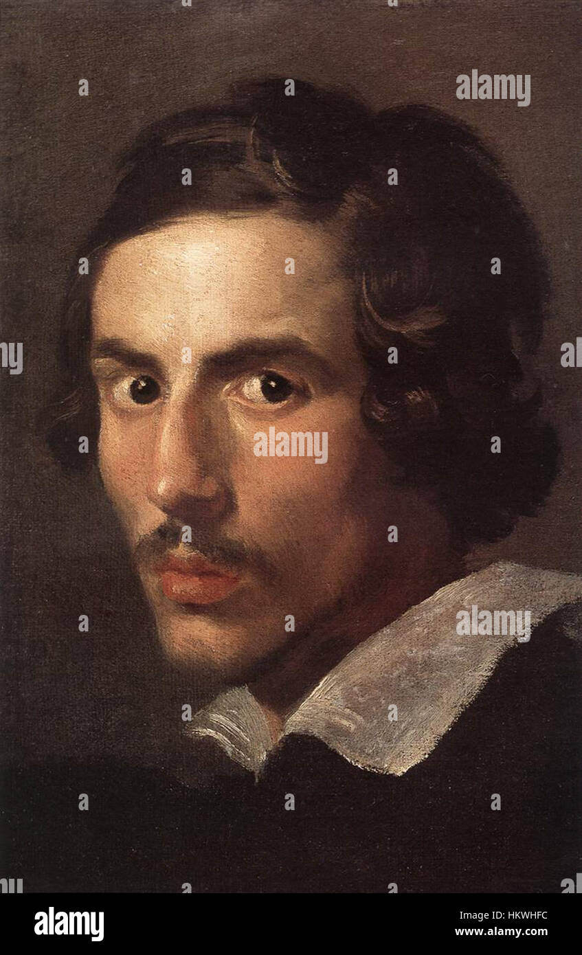 A self-portrait by Gianlorenzo Bernini, depicting him as a young man ...