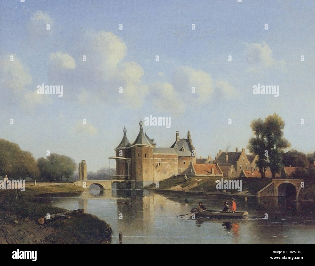 Gijsbert Johannes Verspuy Tiendewegspoort Gouda Stock Photo - Alamy