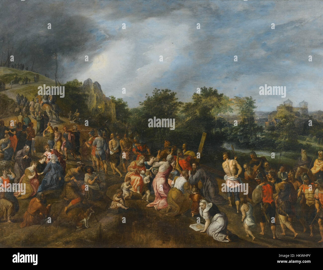 'Christ on the Road to Calvary' by Gillis Mostaert, depicting Christ's ...
