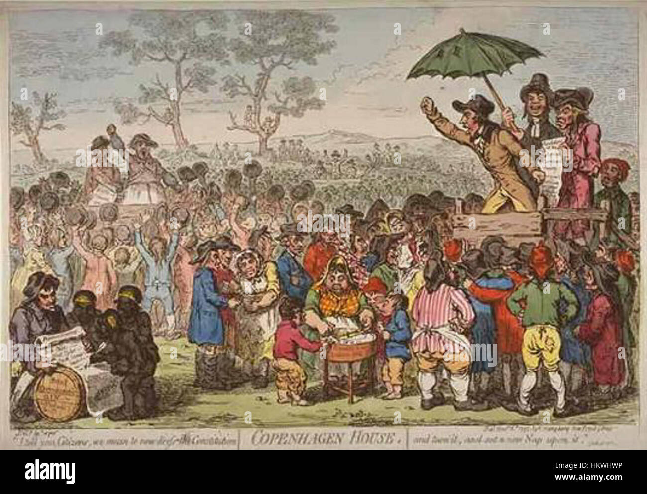 This artwork by James Gillray depicts Thelwall, a prominent political ...
