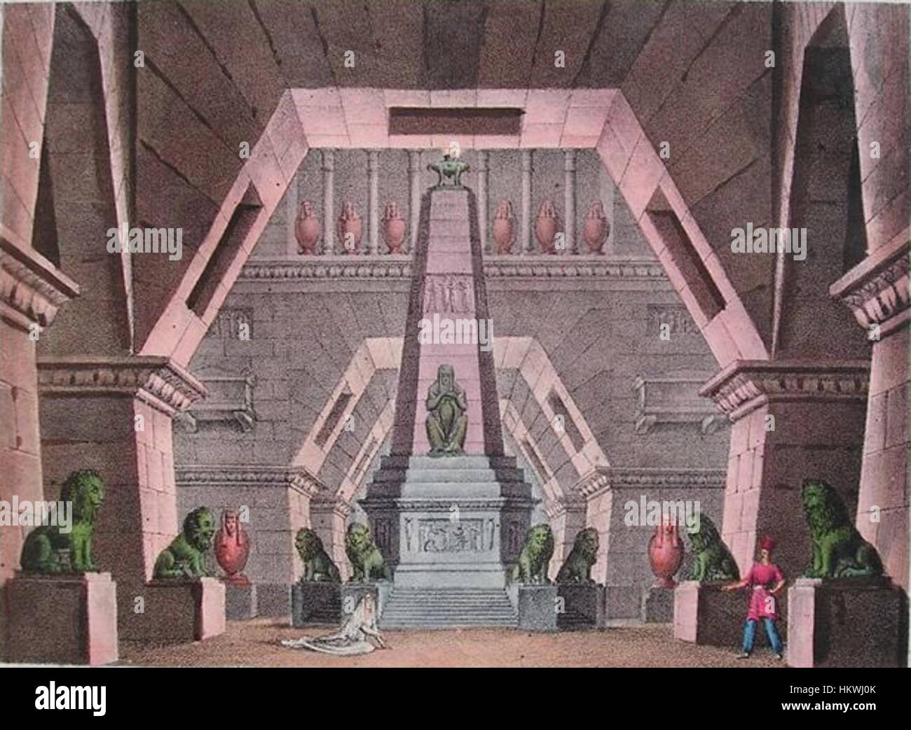 This scene from Rossini’s opera *Semiramide*, staged by Alessandro ...