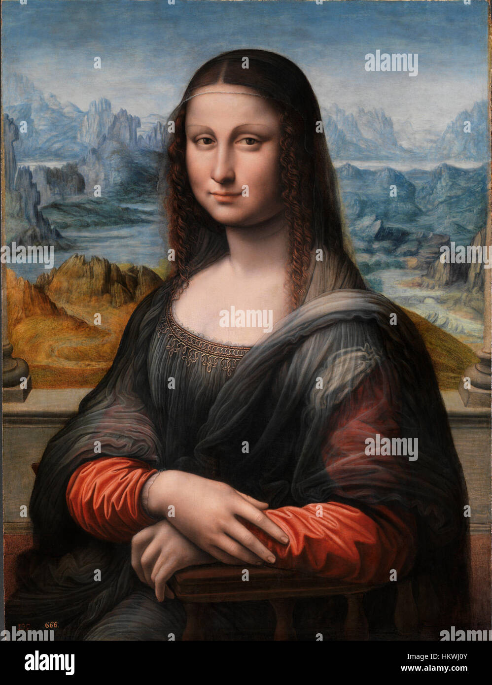 'Gioconda' is a restored copy of the famous painting held at the Museo ...