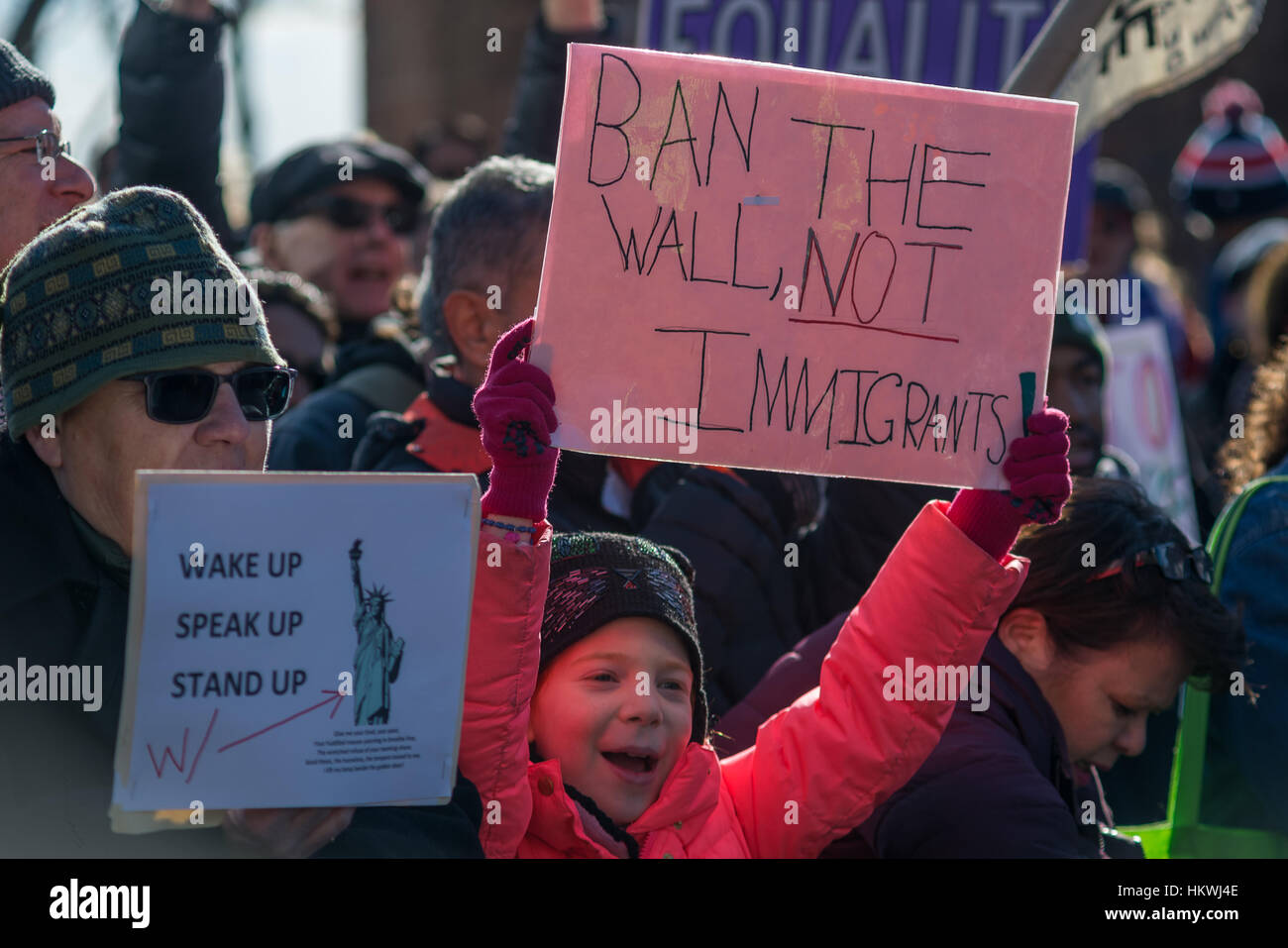 New York, United States. 29th Jan, 2017. Following the issuance of an ...