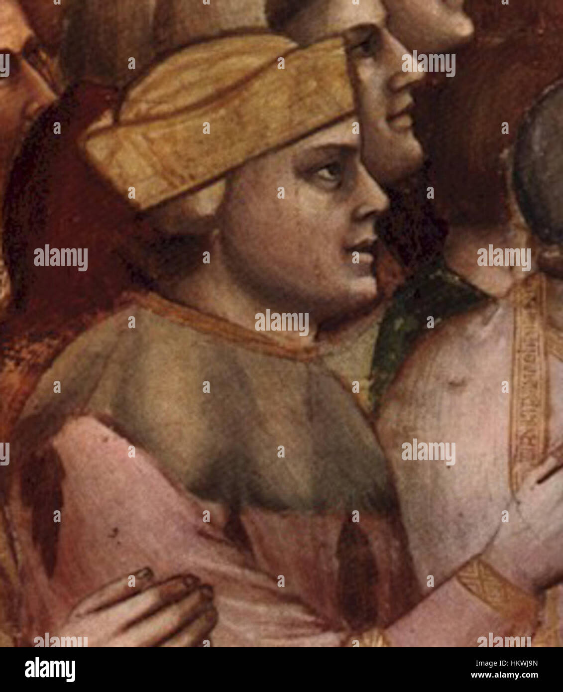 The possible self-portrait of Giotto, created in the early 14th century ...