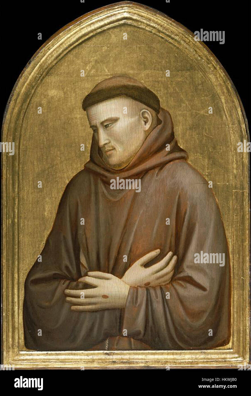 The 'Polittico Peruzzi' by Giotto, featuring St. Francis, is a prime ...